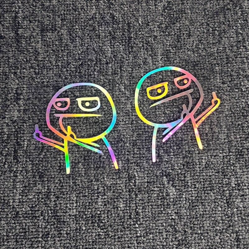 Reflective Middle Finger Car Sticker - Drive With Style